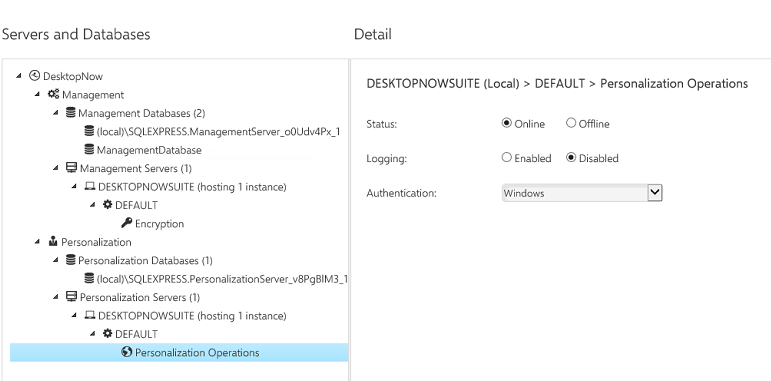 Opérations de personnalisation